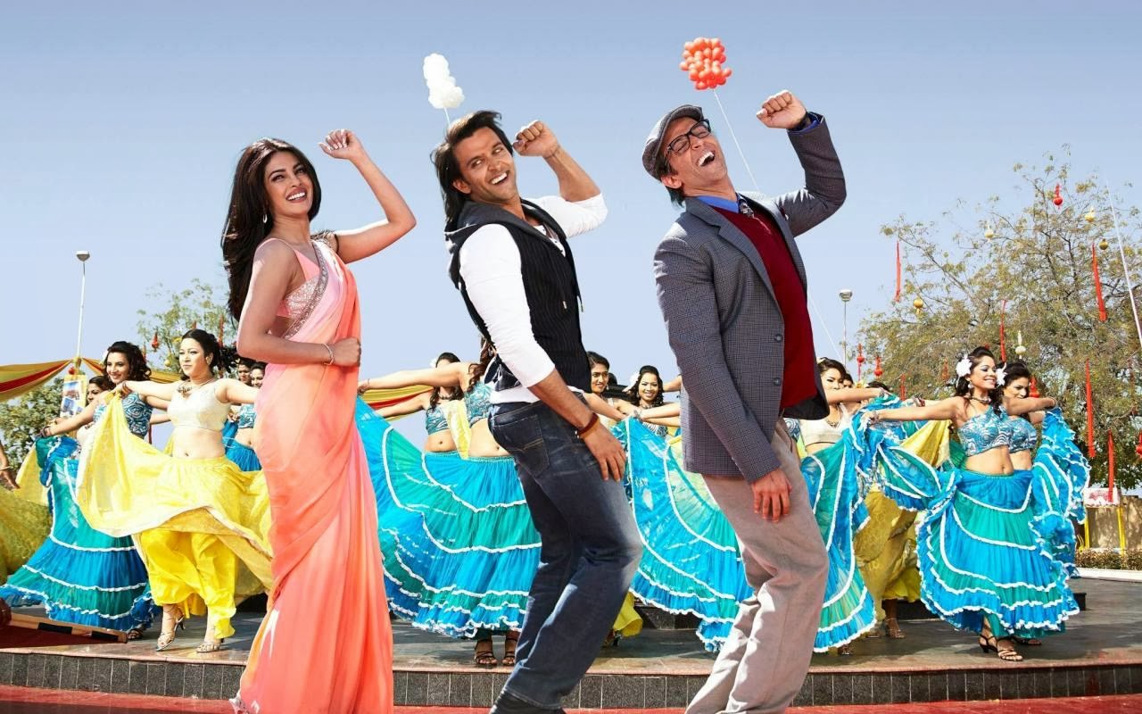 Hrithik And Priyanka On The Set Of Krrish 3 Movie