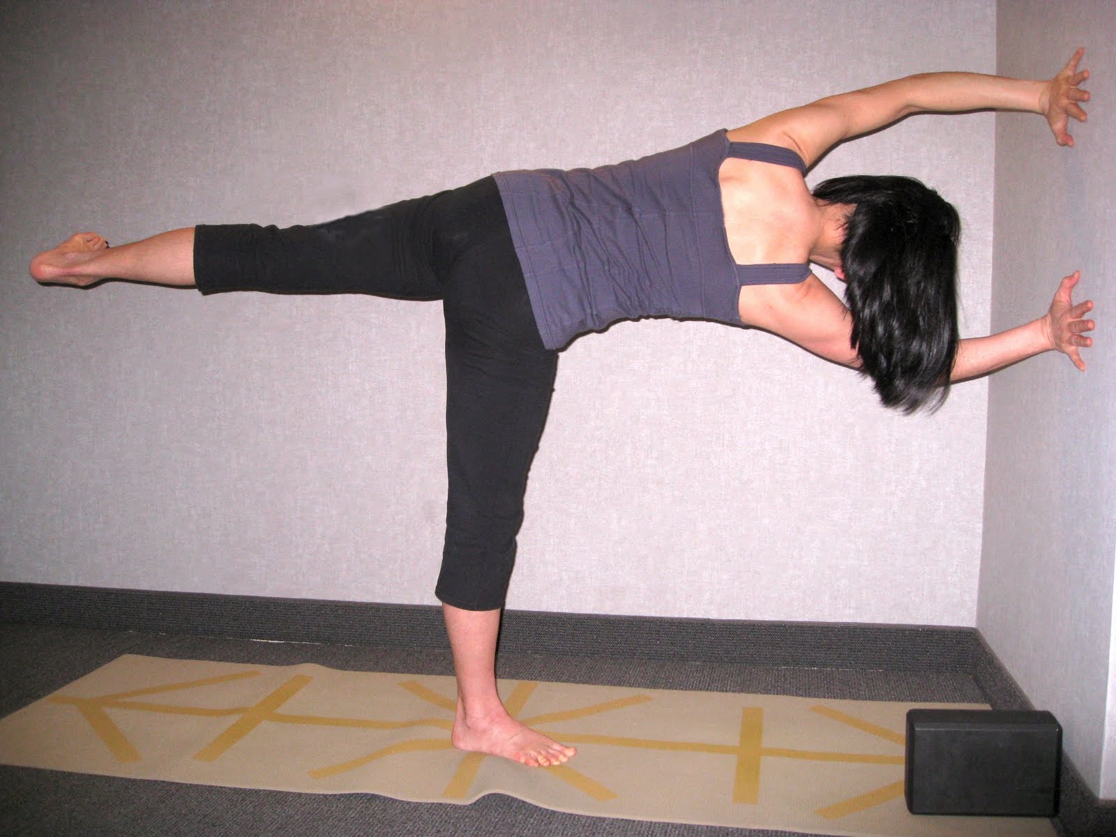 Easy Stuff: Ardha Chandrasana (Half Moon) pose against the Wall