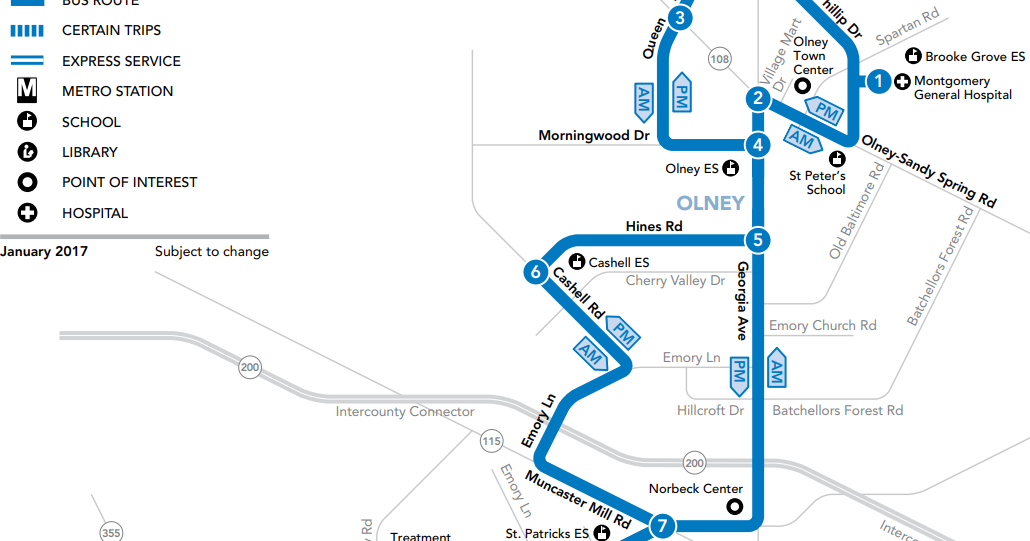 East MoCo: Ride On Route 52 proposed change would extend service to ...