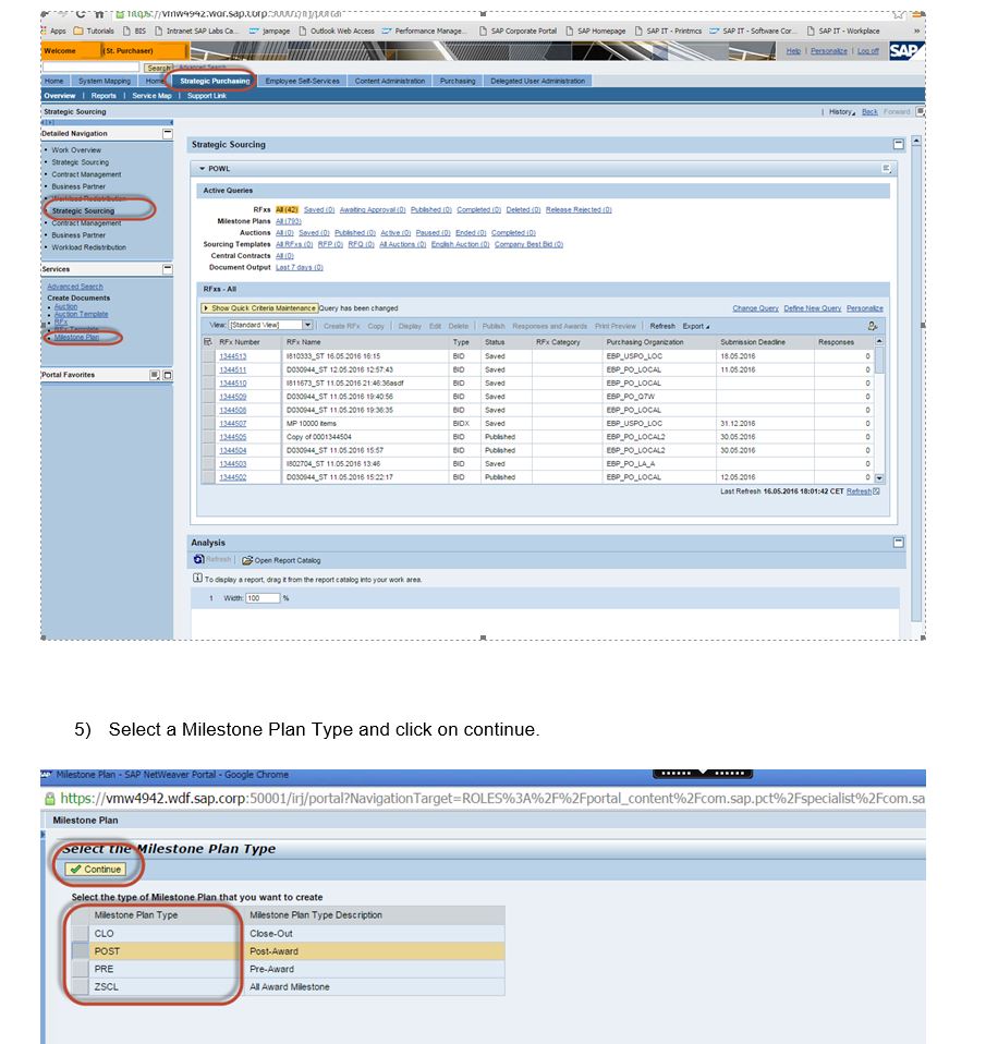 SRM Milestone Plan | SAP Online Guides