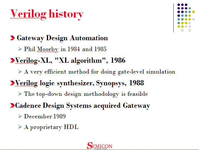 System Verilog - Semicon IC Design: Introduction Verilog System Verilog - Semicon IC Design: Introduction Verilog