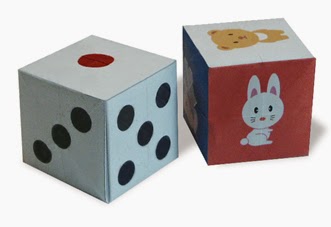 Dice - Easy Origami instructions For Kids