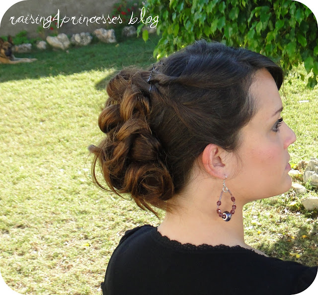 Raising 4 Princesses: upsy daisy updo tutorial