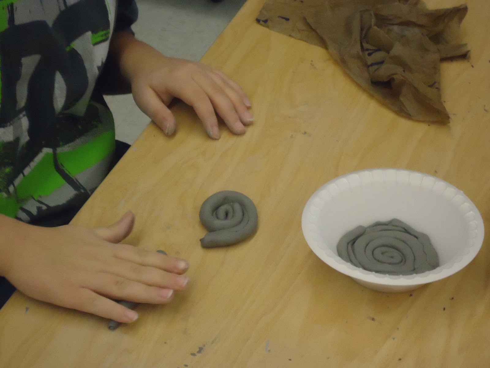 MES Art/Tech: More Clay Projects: 3rd grade Coil bowls