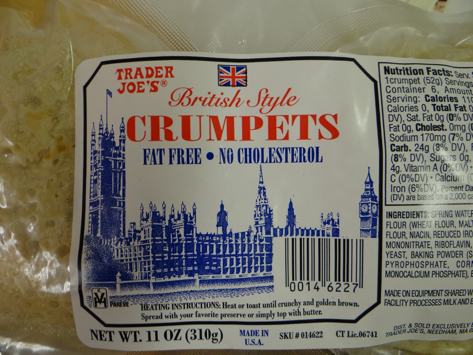 Trader Joe's 365: Day 215- British Crumpets