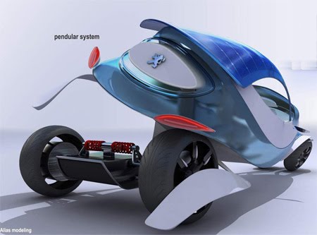 Futuristic Sleek Peugeot Shoo Car Concept with Solar Panel Roof | Design