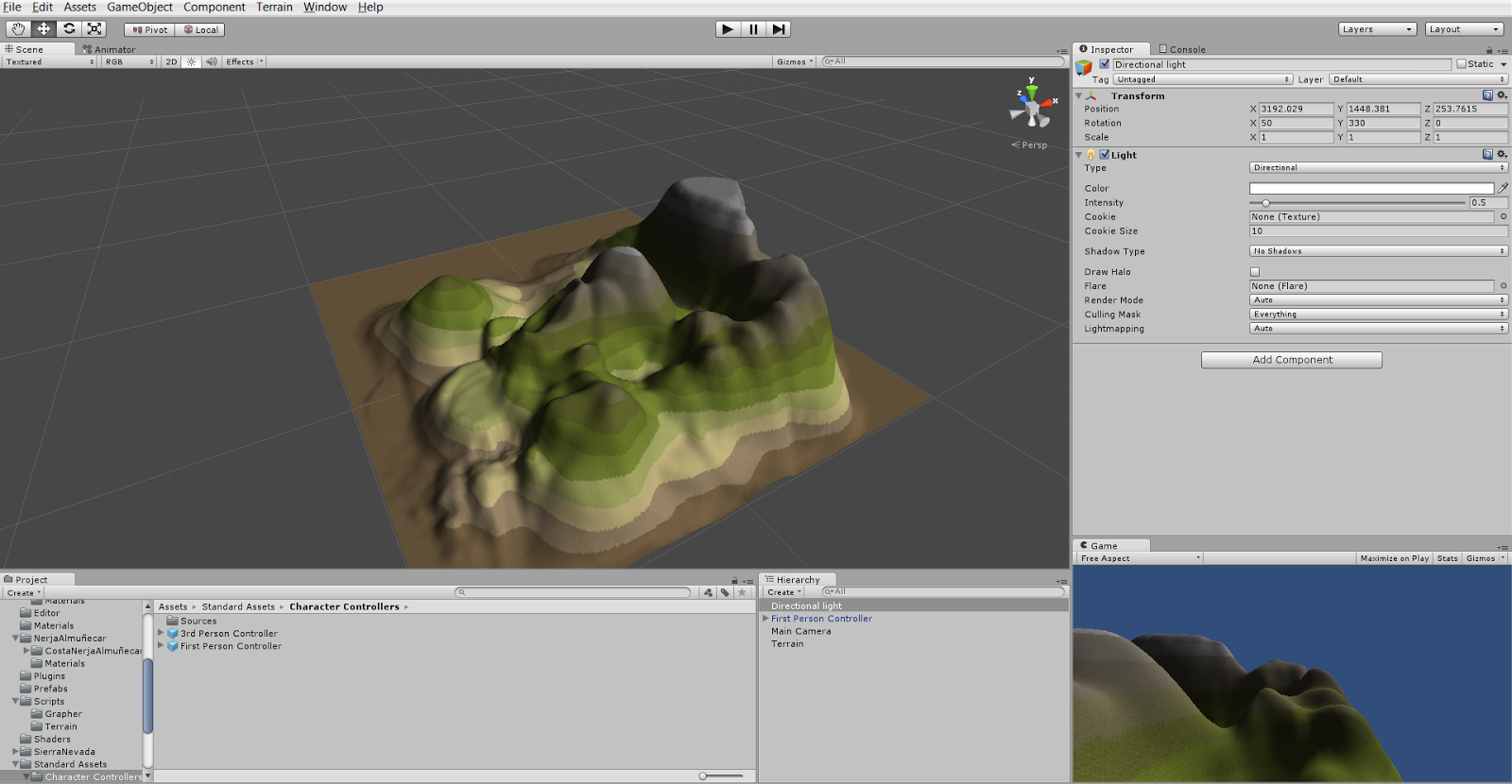Texturizado automático del terreno de Unity