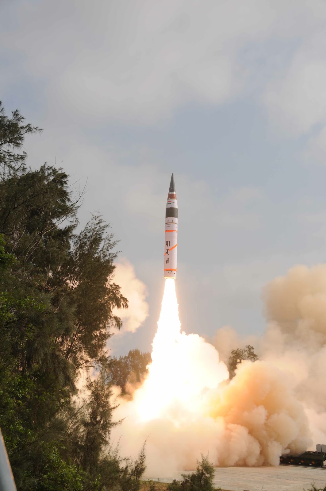 Perfect launch for the 5000-km range Agni-5 missile - Broadsword by ...