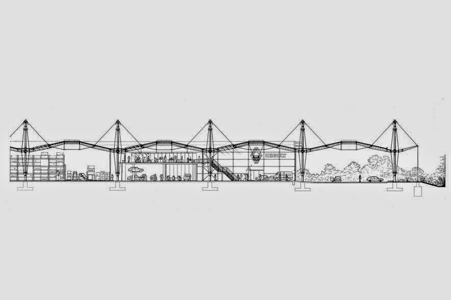 Renault Center en Swindon. Norman Foster