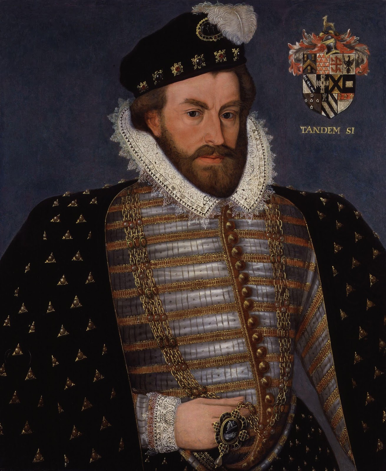 Anonymous: Portrait of Sir Christopher Hatton (17th century)