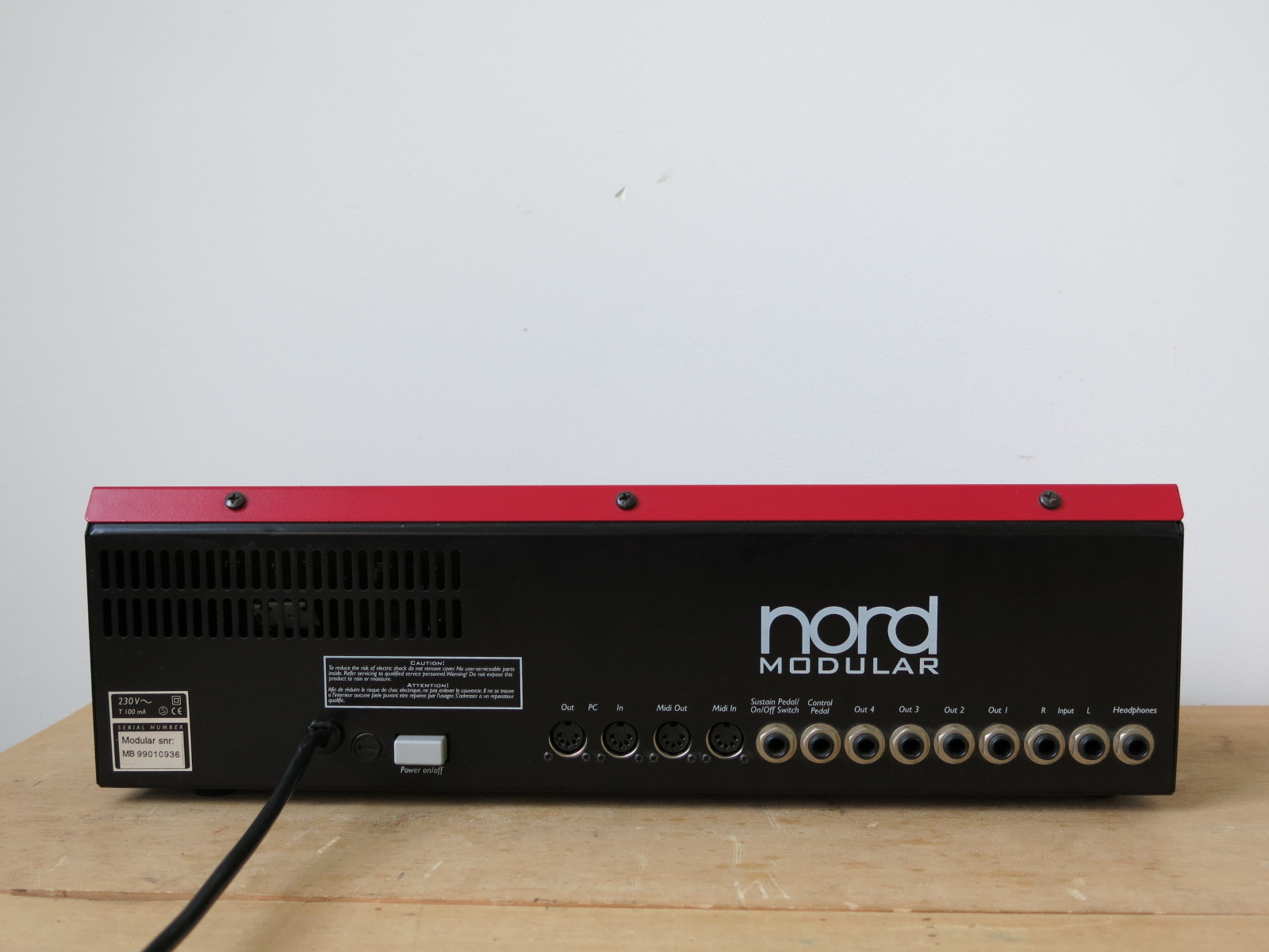 MATRIXSYNTH: Clavia Nord Modular G1 Rack SN 99010936