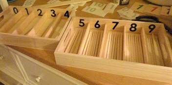 DIY Spindle Boxes, Montessori Math At Home - "Making Montessori Ours"