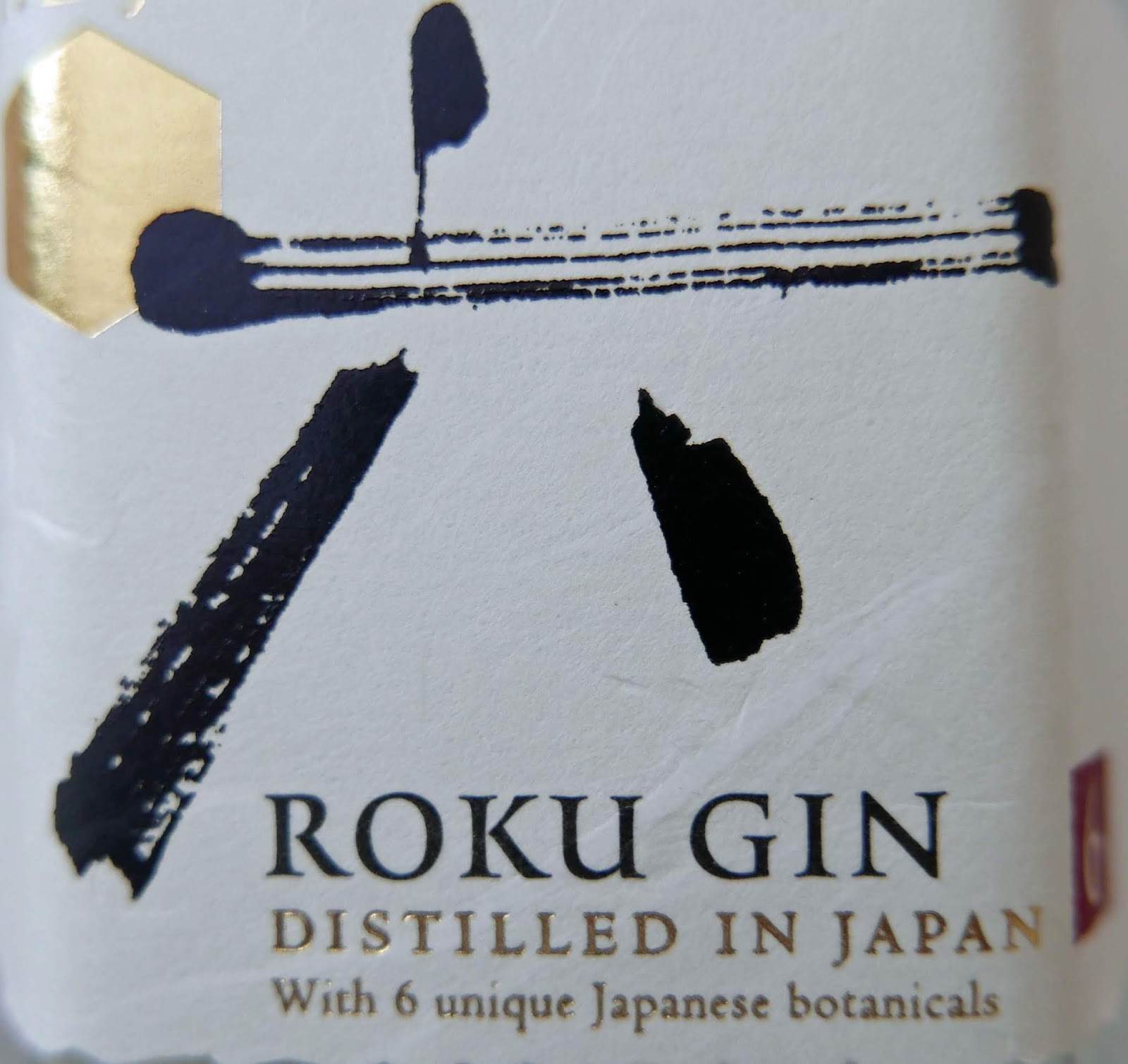RESTAURANTS AND FOOD: Suntory Roku Gin. Six Japanese Botanicals.