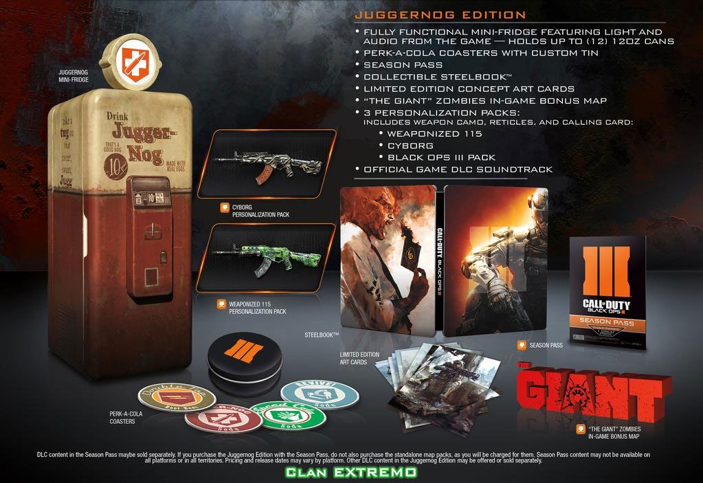 Clan EXTREMO: Contenido de Juggernog Edition, la edicion de lujo de ...