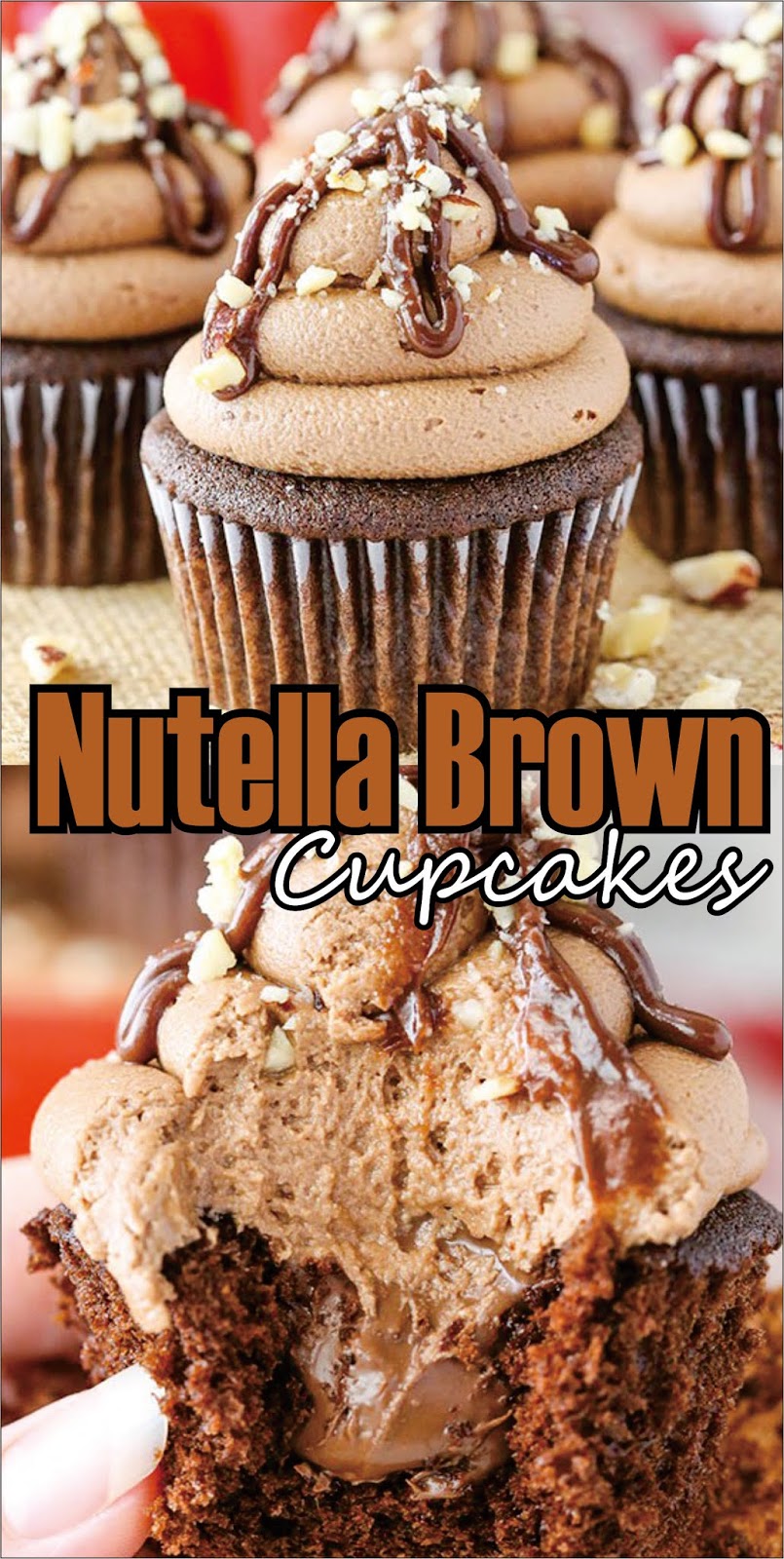 Nutella Brown Cupcakes - Easy Kraft Recipes - angrygeorgian