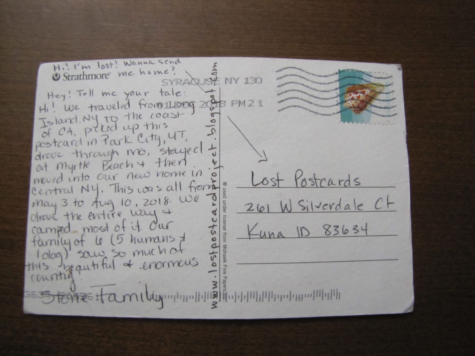 The Lost Postcard Project: Postcard: Lines and curves