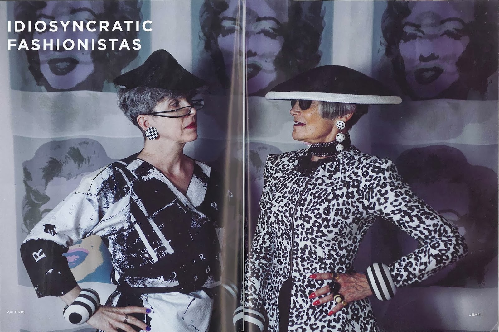 Idiosyncratic Fashionistas: Black and White and Read All Over