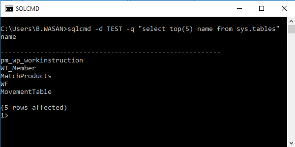 SQL SERVER#2 sqlcmd - โปรแกรมเมอร์ใต้ดิน
