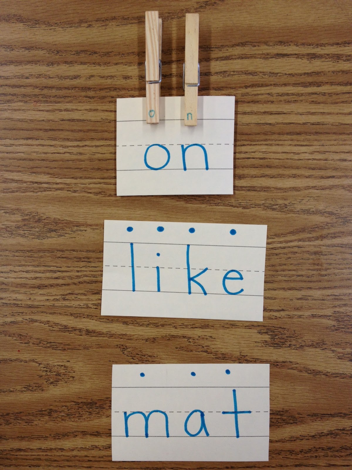 Clothes Pin Letters - Apples & ABC's