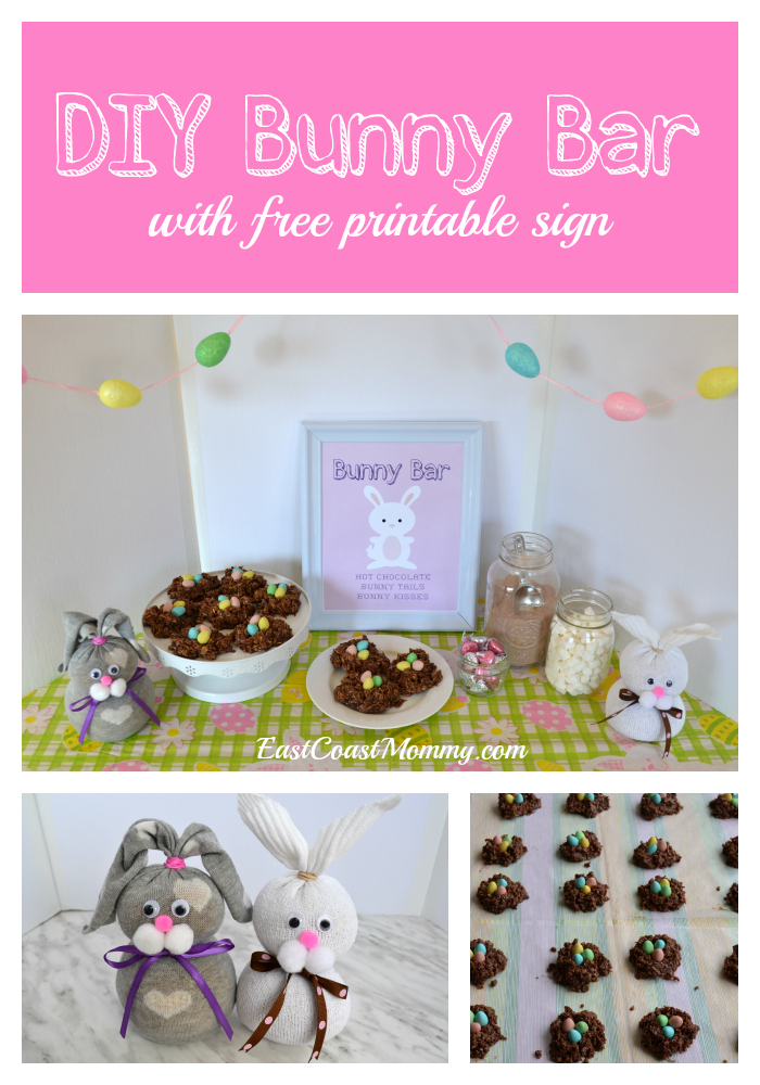 East Coast Mommy: Easter Bunny Bar... with free printable sign