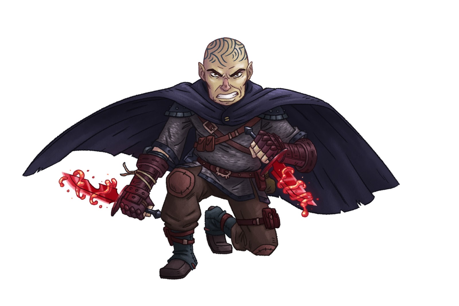 The Art of M. S. Corley: Pathfinder Halfling Rogue