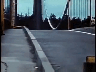 Tacoma Narrows Bridge Collapse Gif