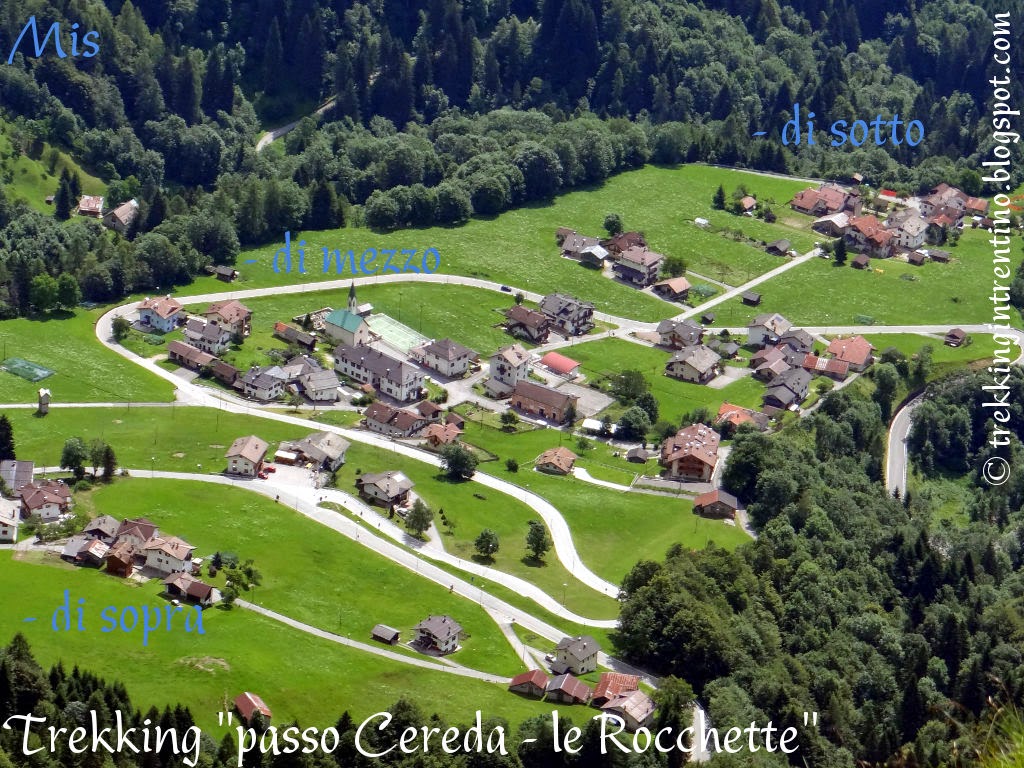 Trekking in Trentino: Passo Cereda - le Rocchette - bivacco Menegazzi