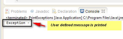Selenium-By-Arun: 228. Printing the exception details in different ways