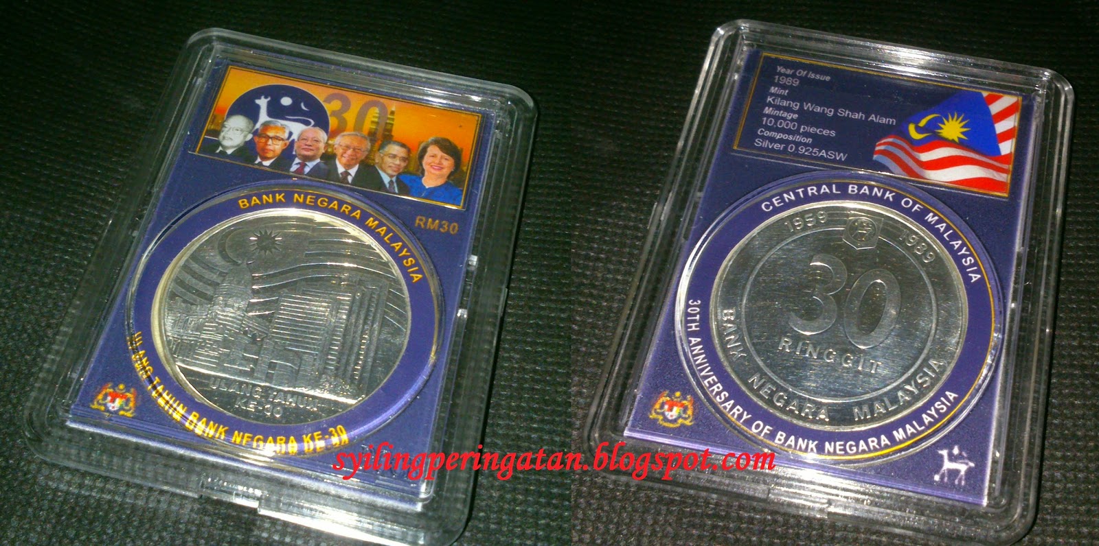 Malaysia Silver Coin in Coin Slab Holders
