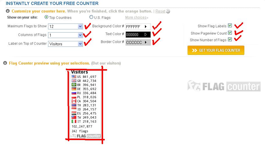 Tips Memasang Counter Flag Pada Blog - Begil