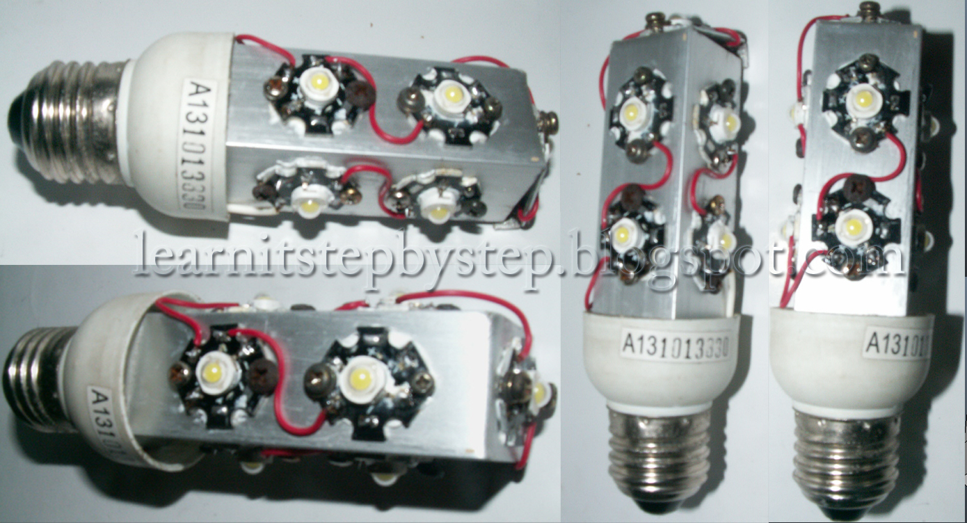 DIY Home Made LED Lamp - Learn It Step By Step