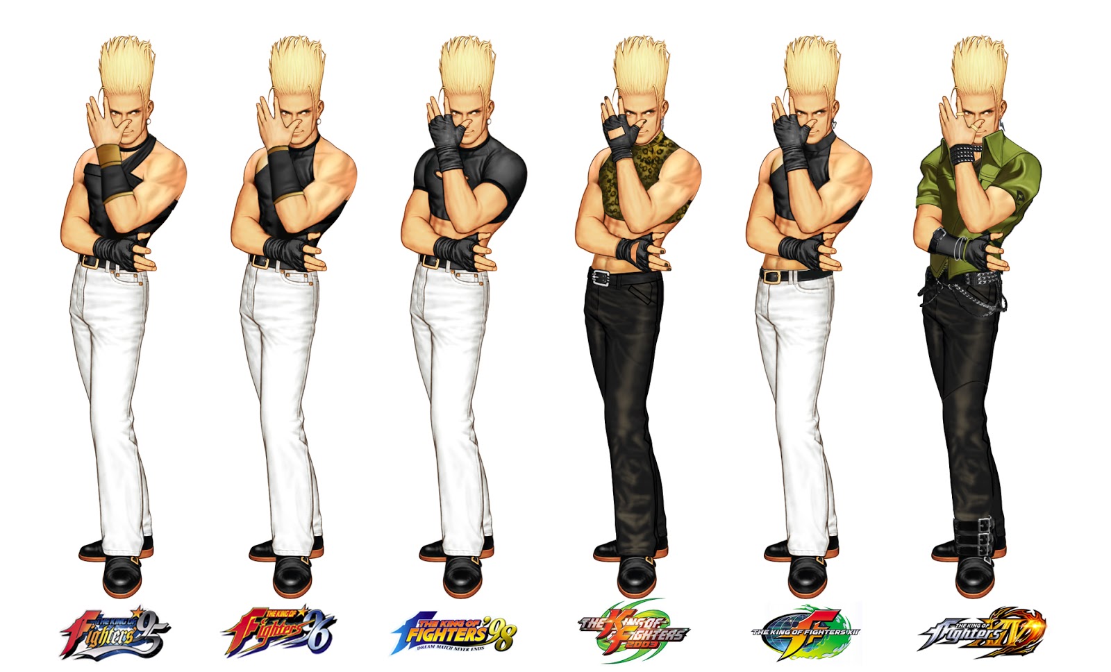 The King Of Fighters Ever: EVOLUÇÃO DAS ROUPAS