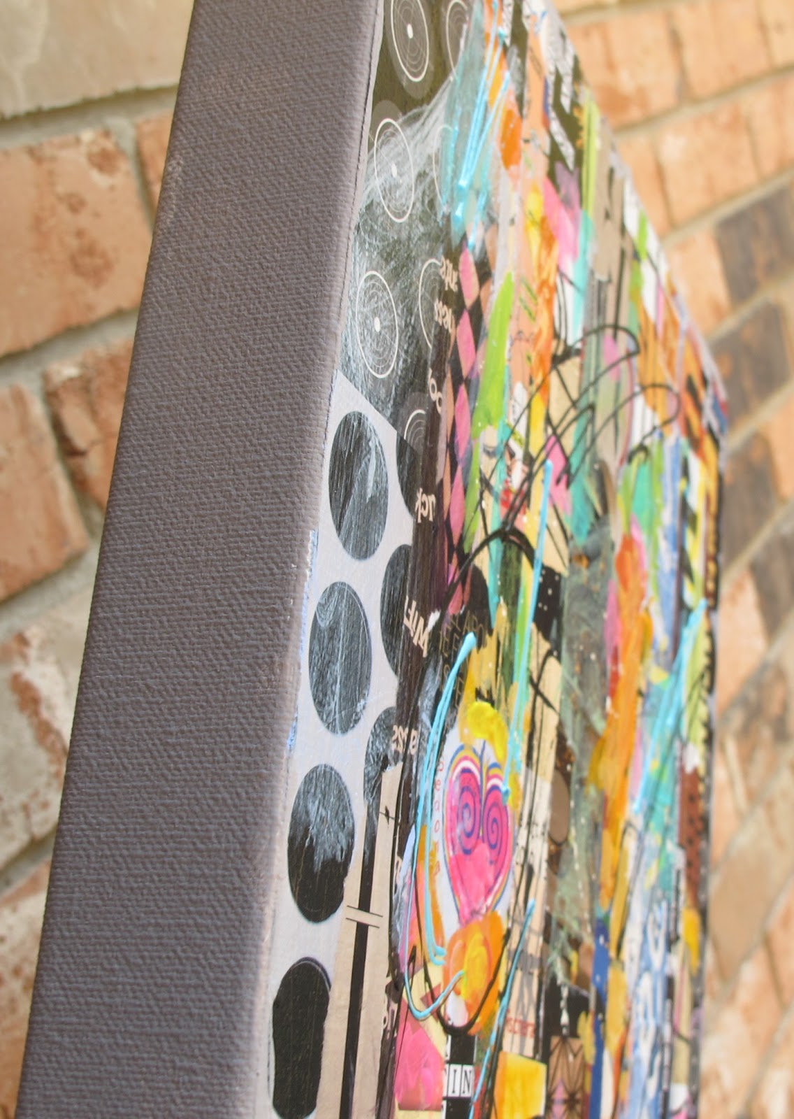 On the Rocks, 12090 torn paper mixed media collage abstract and High ...