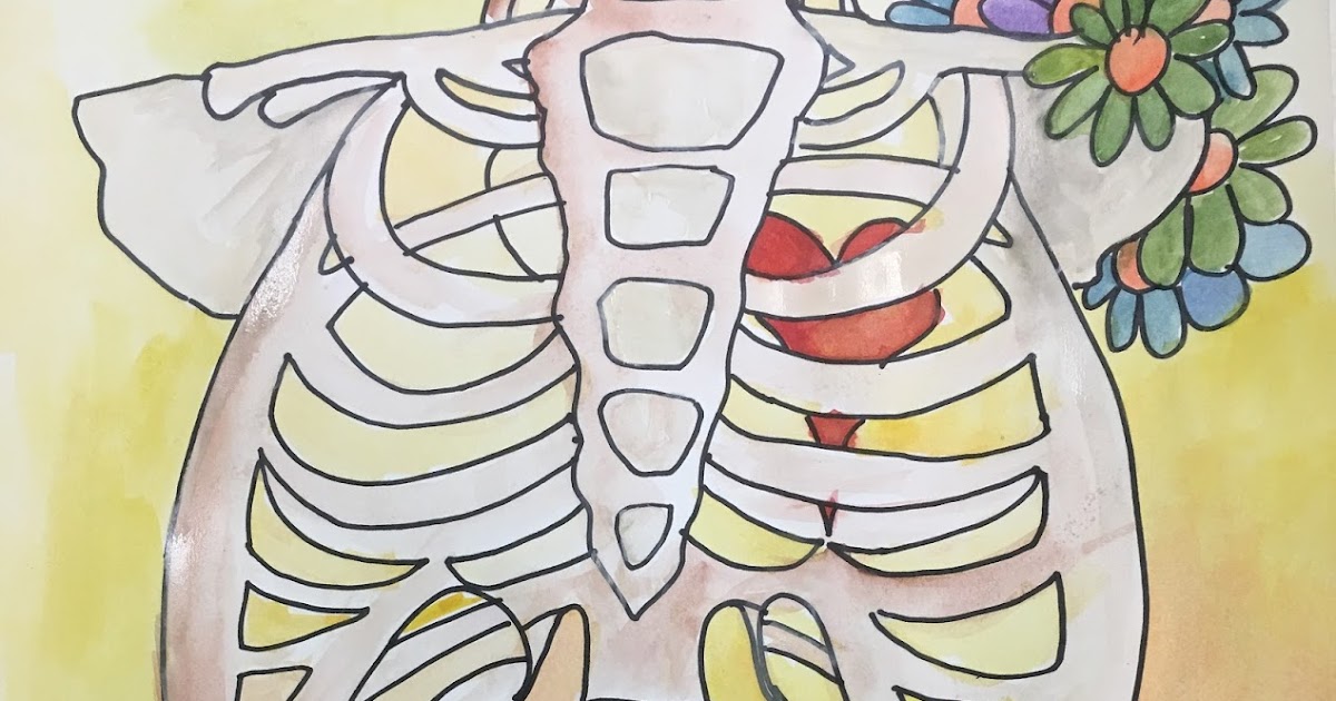 Art Room Blog: 5th grade Skeleton Torso Project...