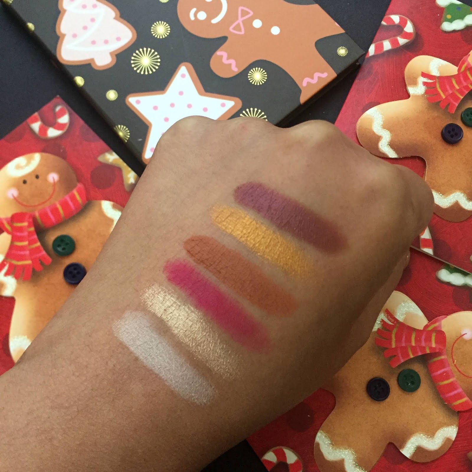 Too Faced Gingerbread Spice Eye Shadow Palette and Gingerbread Man ...