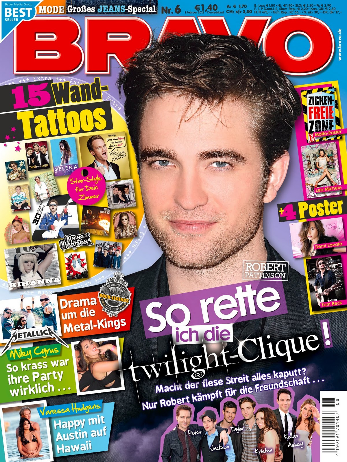 the twilight saga: Robert na okładce magazynu Bravo (Niemcy)