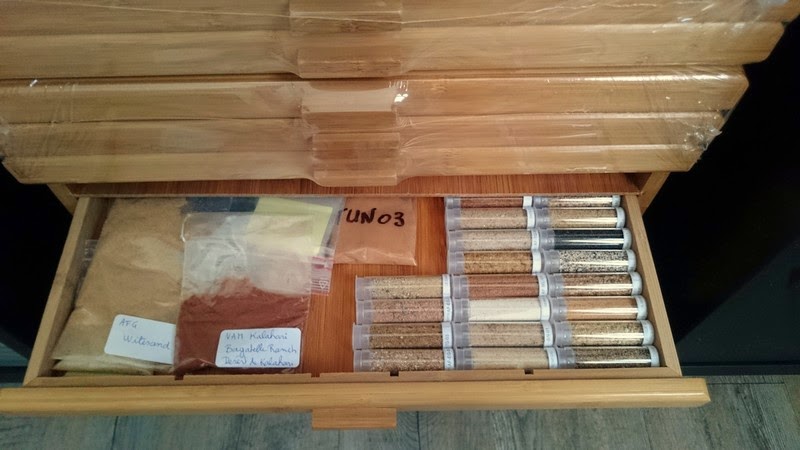 Ma collection de sable: Présenter et exposer ses sables