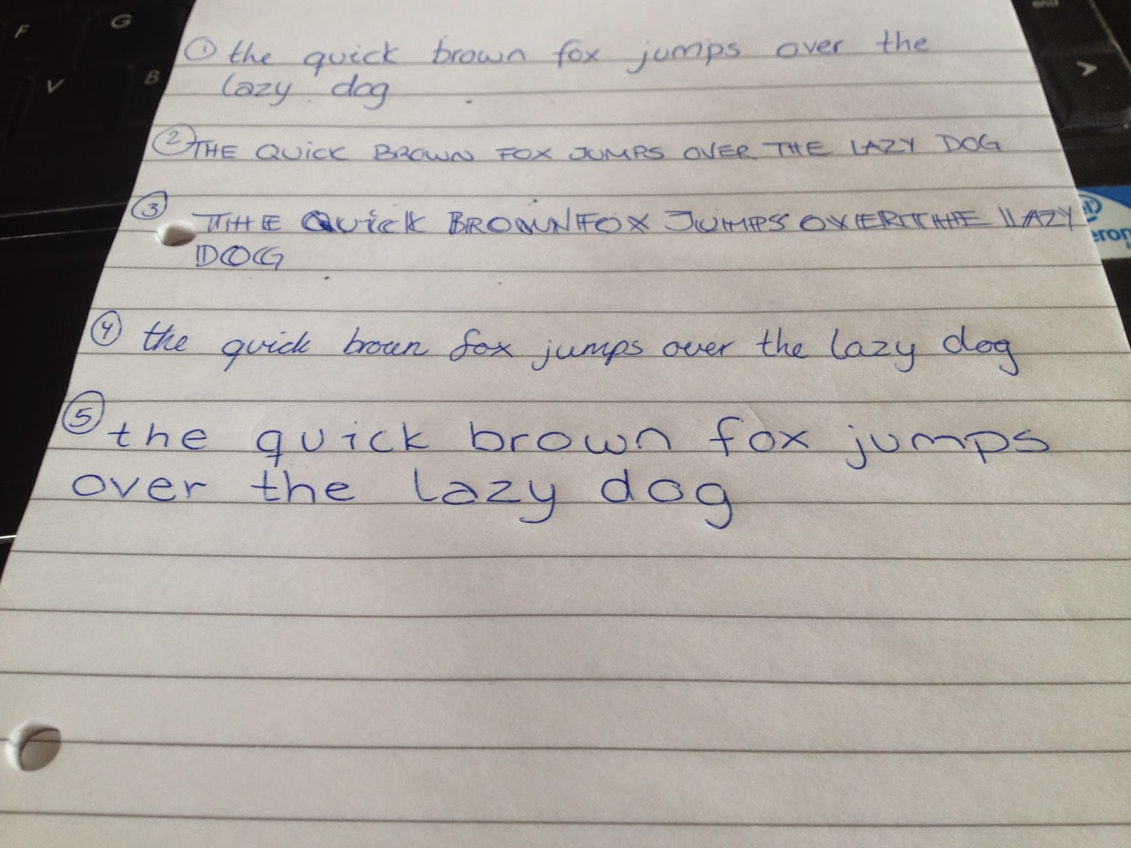 Write pretty: My 6 basic handwriting styles for snailmail