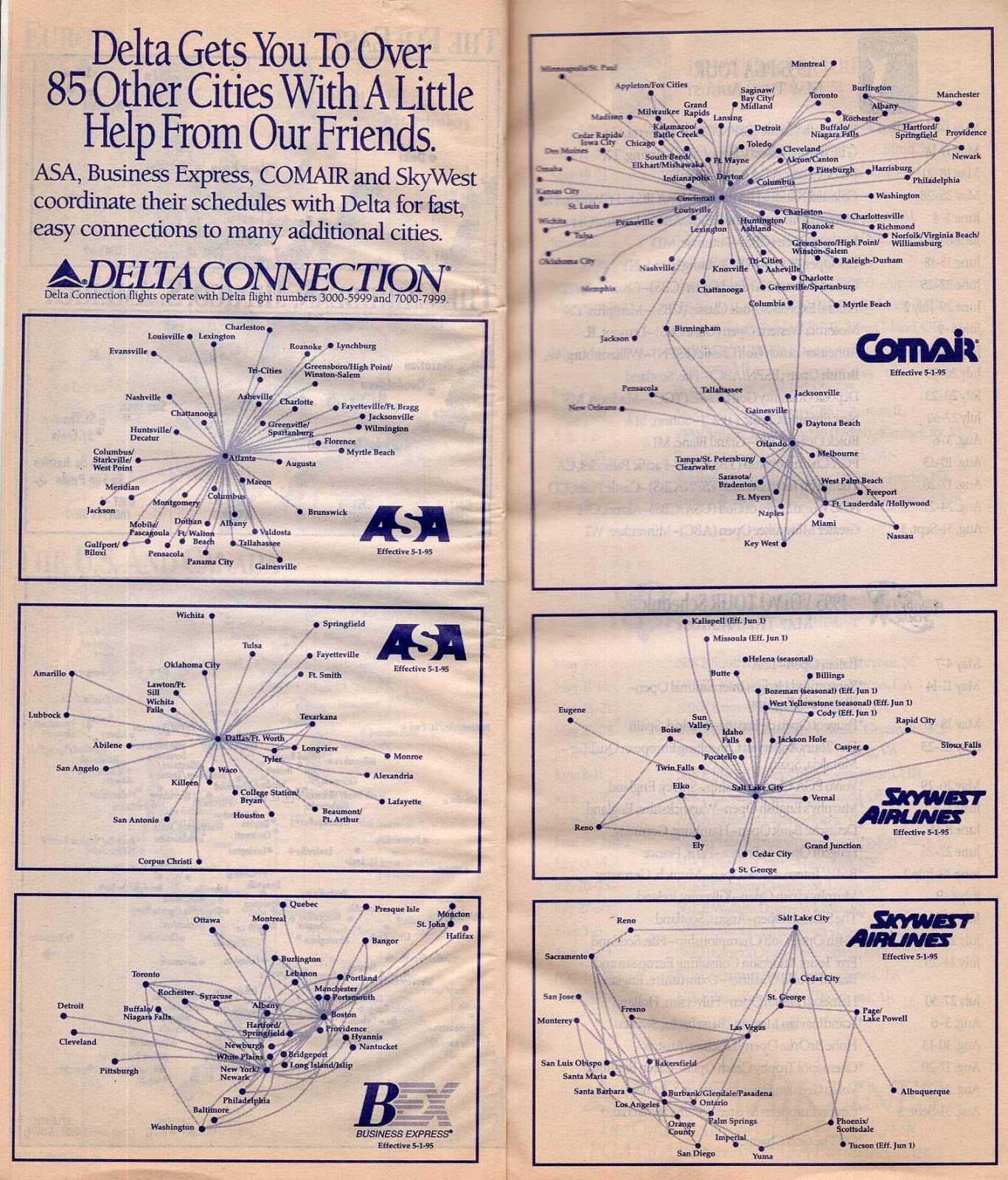 Airline memorabilia: Delta (1995)