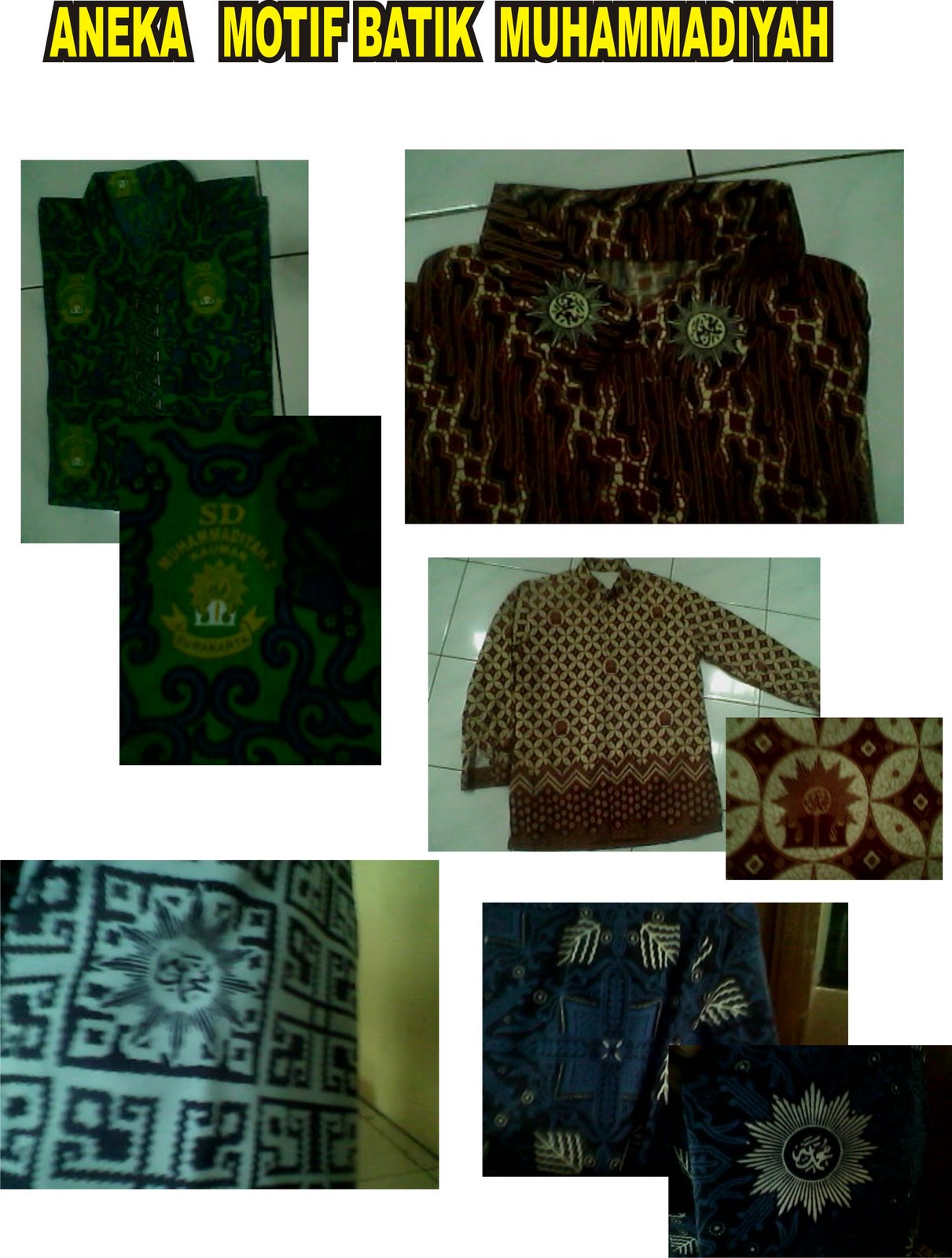 ATRIBUT HIZBUL WATHON: MOTIF BATIK MUHAMMADIYAH