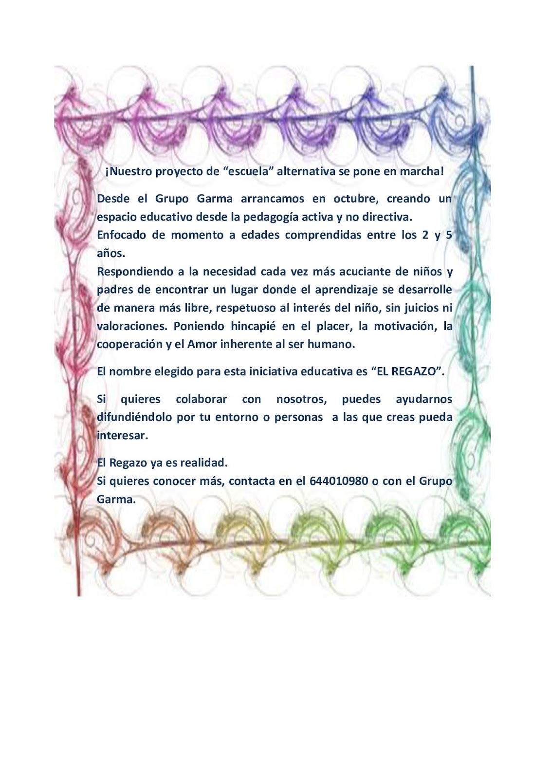 El Regazo: ¡El Regazo ya es realidad!