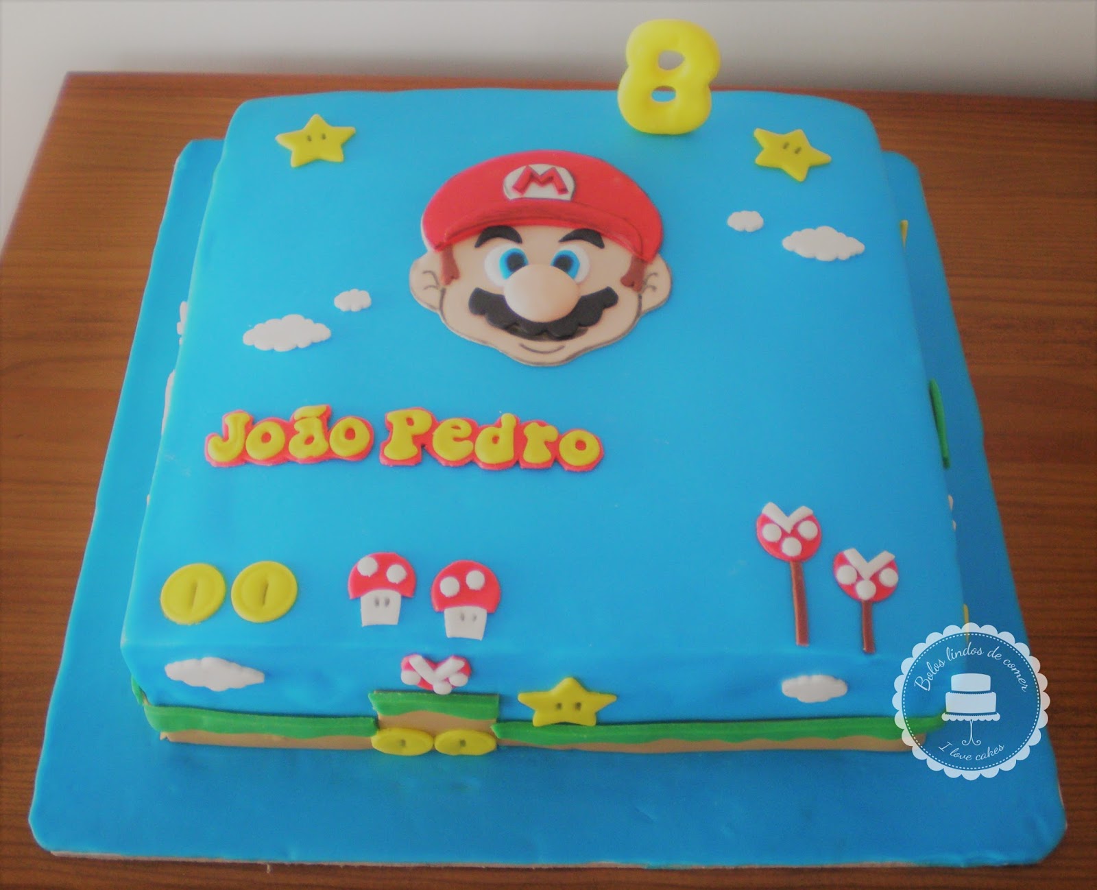 Bolos lindos de comer: Bolo Super Mário/ Super Mario cake
