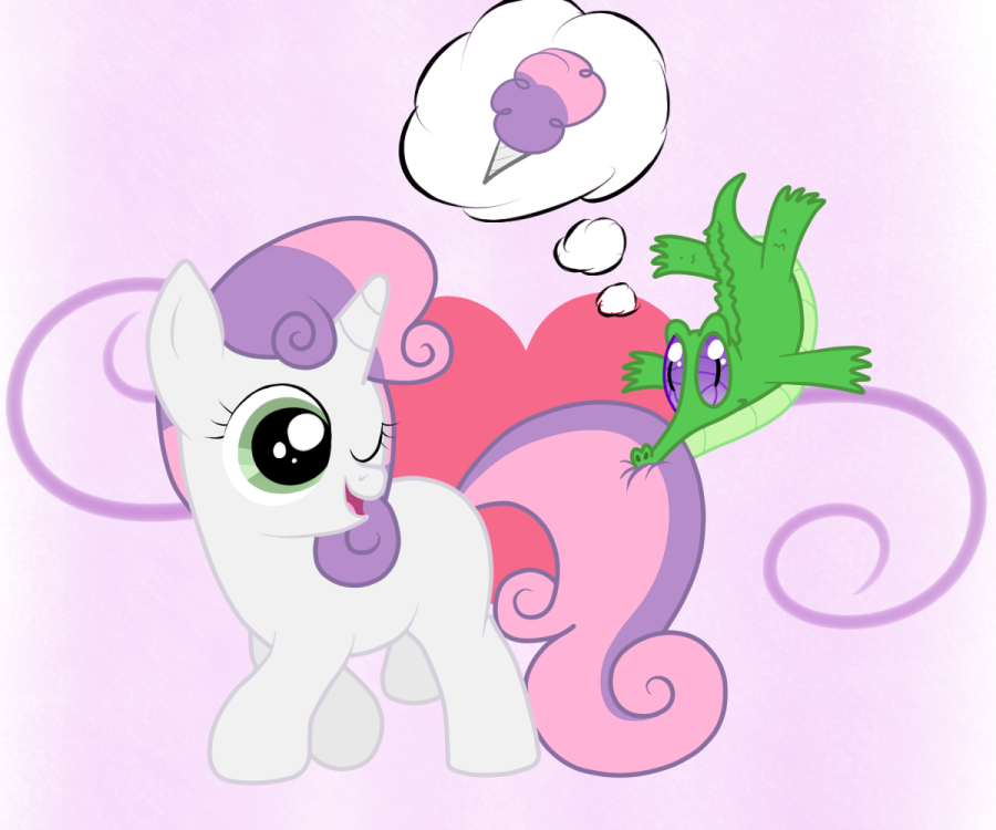 Sweetie Belle And Spike Clopfic