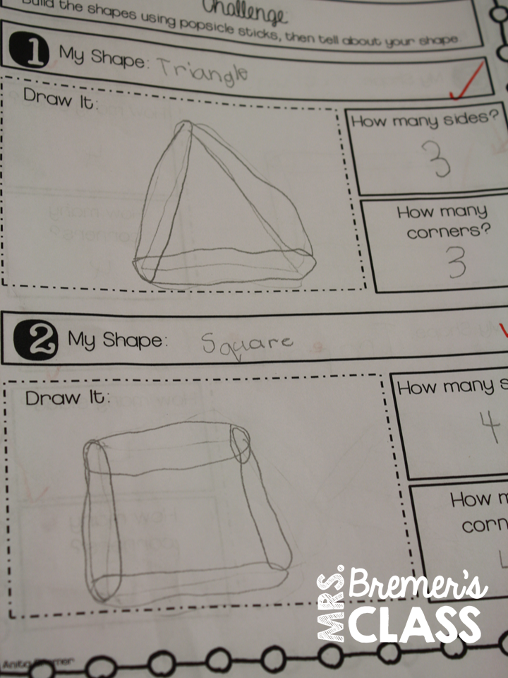 Geometry with 2D Shapes and their Attributes {freebie!} | Mrs. Bremer's ...