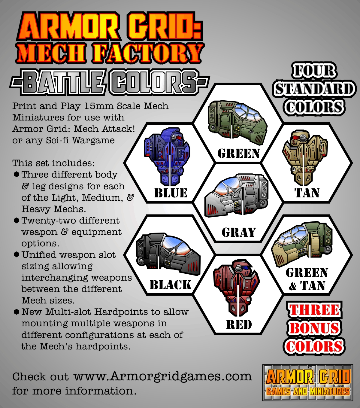 Armor Grid Games and Miniatures: Armor Grid: Mech Factory - Battle ...