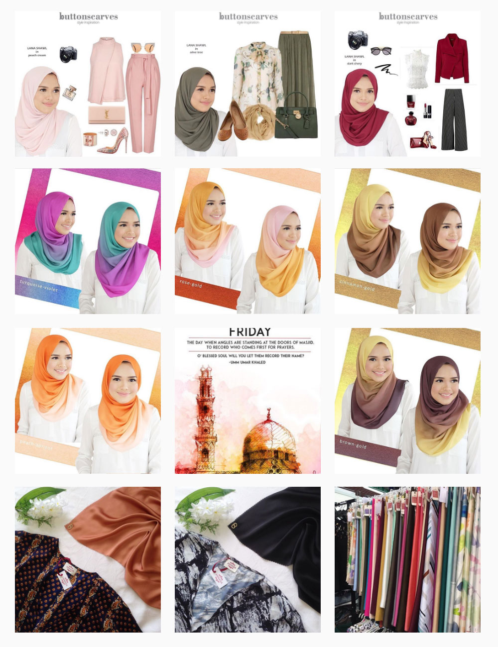 Button Scarves - Kita Lokal