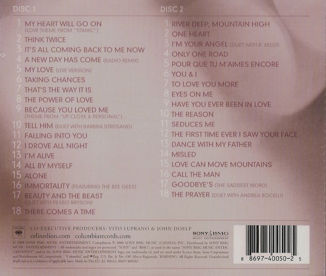 The Power Of Love - Celine Dion: Celine Dion: My Love: Ultimate ...