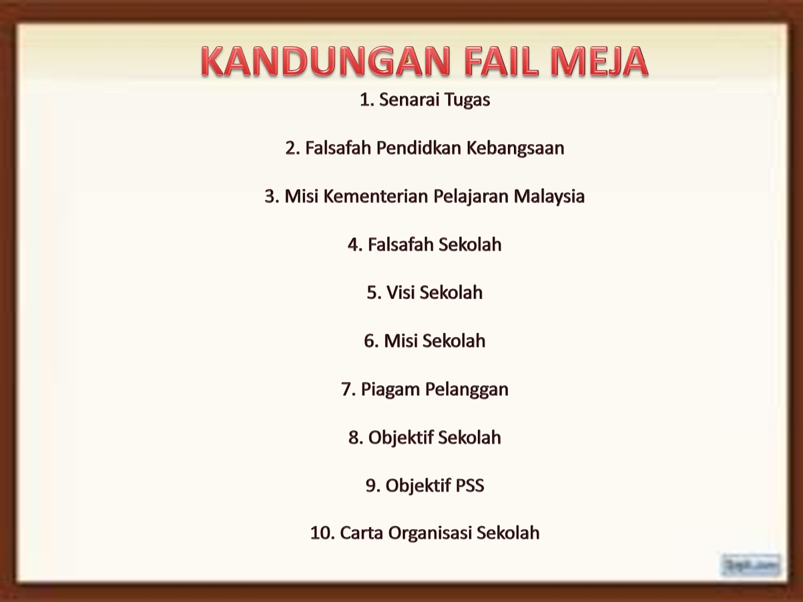 Pusat Sumber STARS: FAIL MEJA GPM