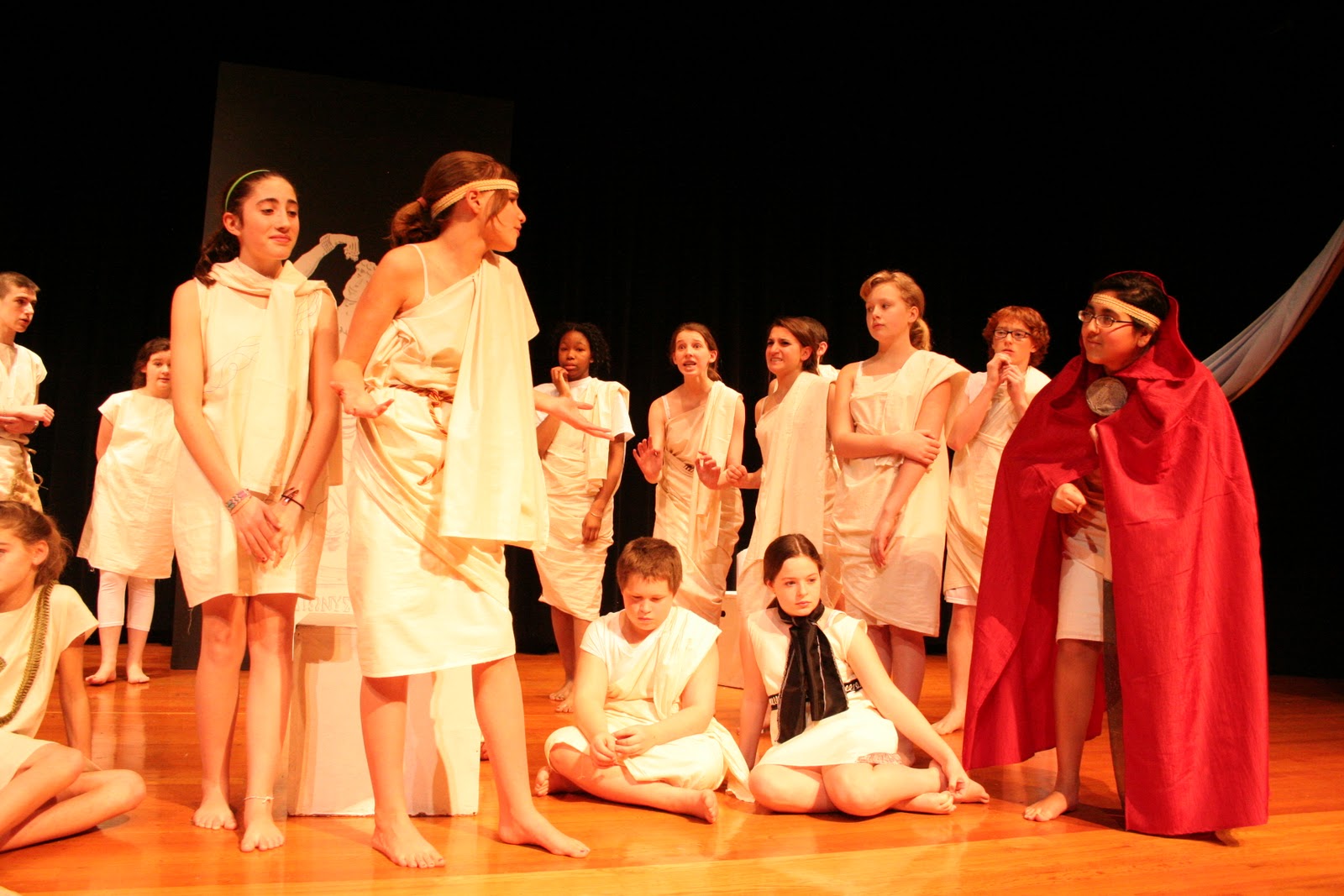 "Circus Olympus" ... Greek Theatre!: Athena & Arachne Production Photos