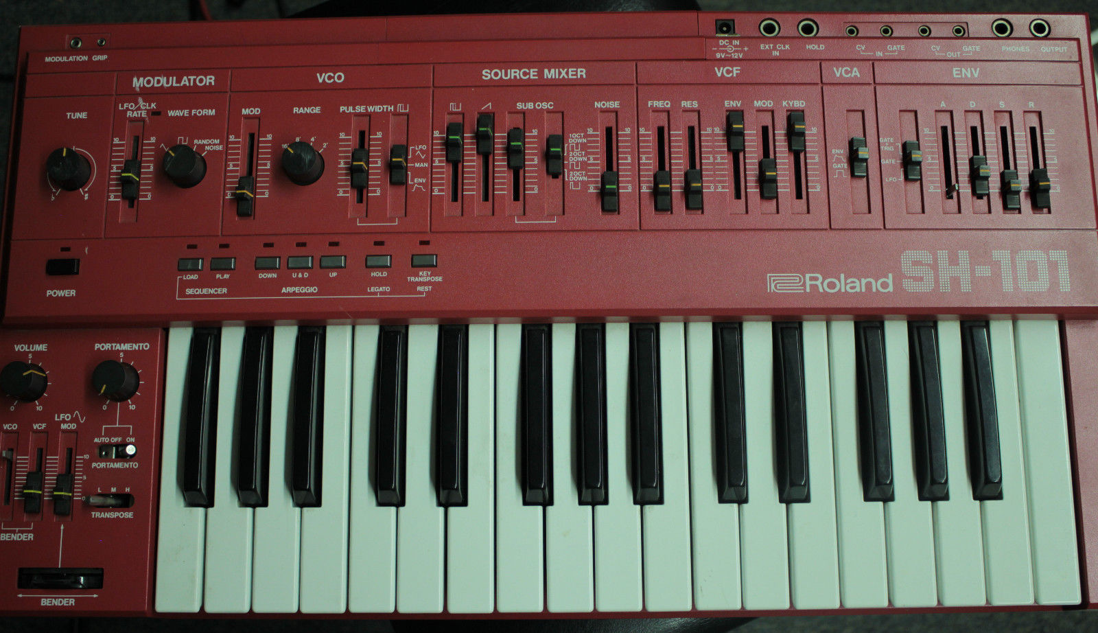 MATRIXSYNTH: Red Roland SH-101 Analog Synthesizer